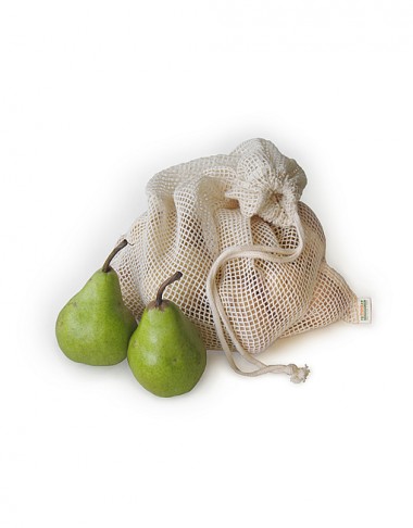 Rethink: Reusable, Cotton Drawstring Bags – Set of 3