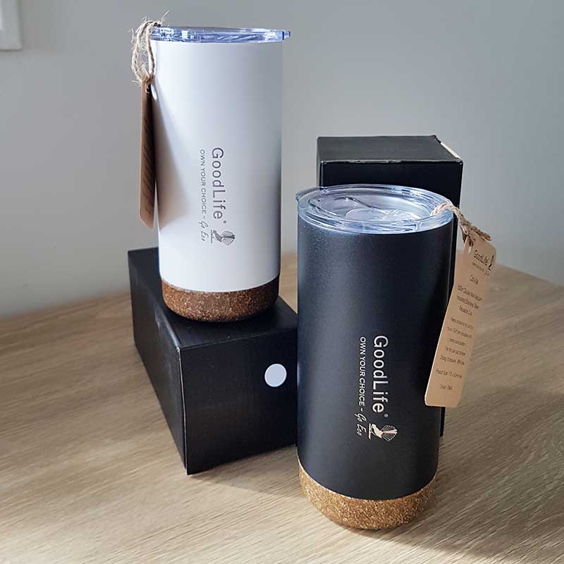 Goodlife Stainless Steel 500ml Double Wall Cup - White